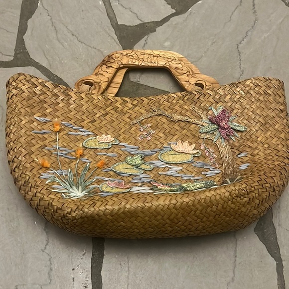 Cappelli Straworld | Bags | Vintage Cappelli Rattan Purse | Poshmark